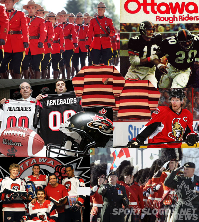 A variety of inspirations noted for the RedBlacks name: (clockwise from ...