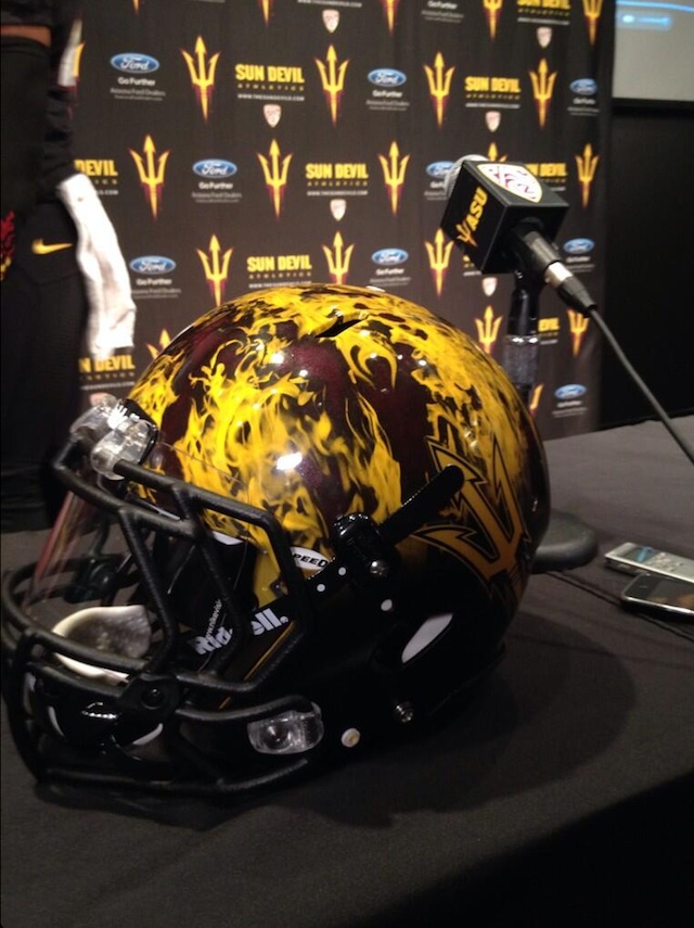 ASU Unveils Crazy Helmet For ND Shamrock Series – SportsLogos.Net News