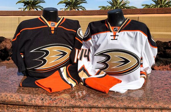 Anaheim Ducks Unveil New Uniforms for 2014-15 – SportsLogos.Net News