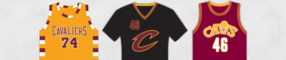 Cavs unveil three alternate uniforms, including black sleeved alternate ...