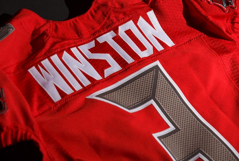 The Bucs and Rams unveil final set of NFL Color Rush uniforms ...