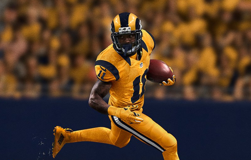 St. Louis Rams go extra yellow with their field design for Color Rush ...