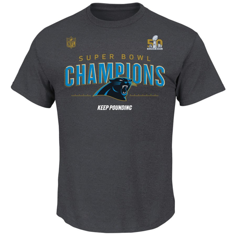 Phantom Merchandise: Carolina Panthers Super Bowl 50 Champions Gear ...