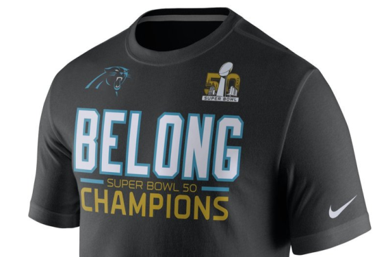 Phantom Merchandise: Carolina Panthers Super Bowl 50 Champions Gear ...