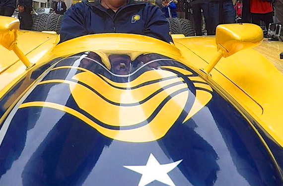 Pacers Appear To Unveil New Logo on Racecar – SportsLogos.Net News