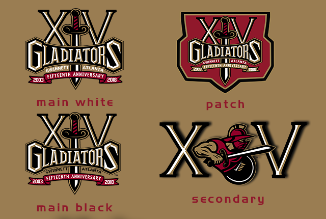 Atlanta Gladiators Unveil 15th Anniversary Logo – SportsLogos.Net News