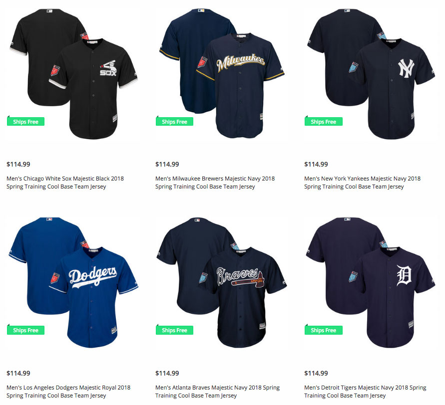 MLB Releases 2018 Spring Training Jerseys, Caps, Shirts – SportsLogos ...