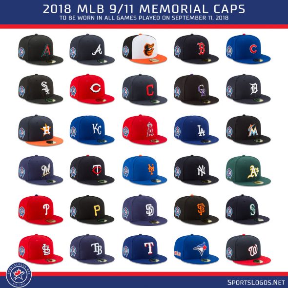 MLB: Ribbons Worn on Caps Across Baseball In Memory of 9-11 ...