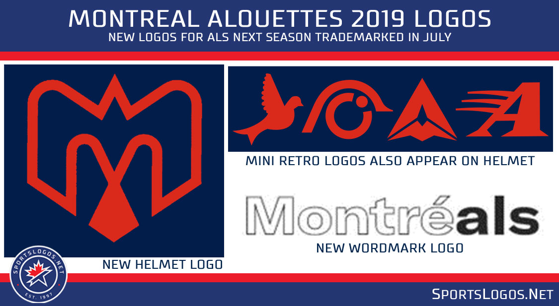 An Early Look at the New Montreal Alouettes Logos for 2019 ...