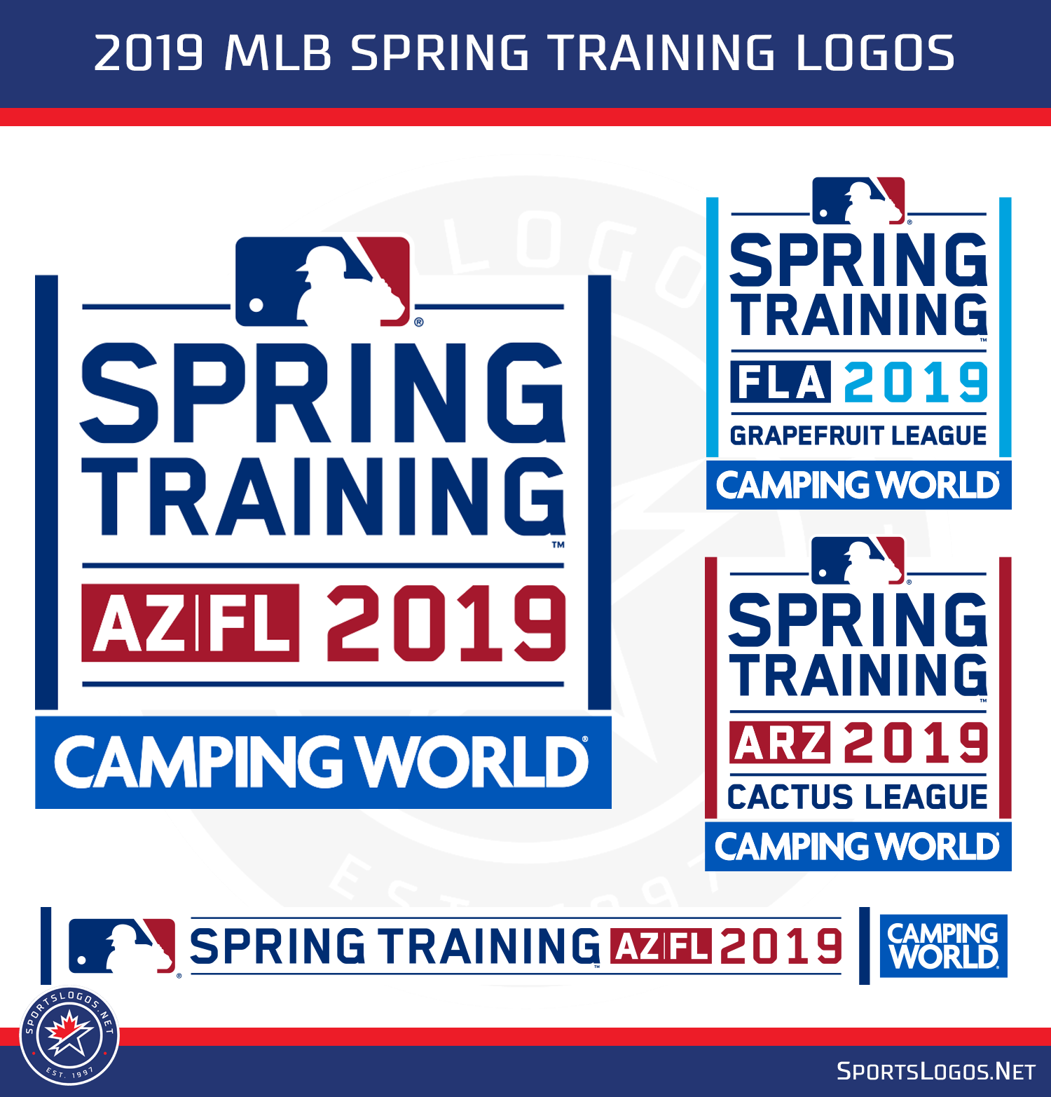 2019 Spring Training Logos and Caps for all 30 Teams – SportsLogos.Net News