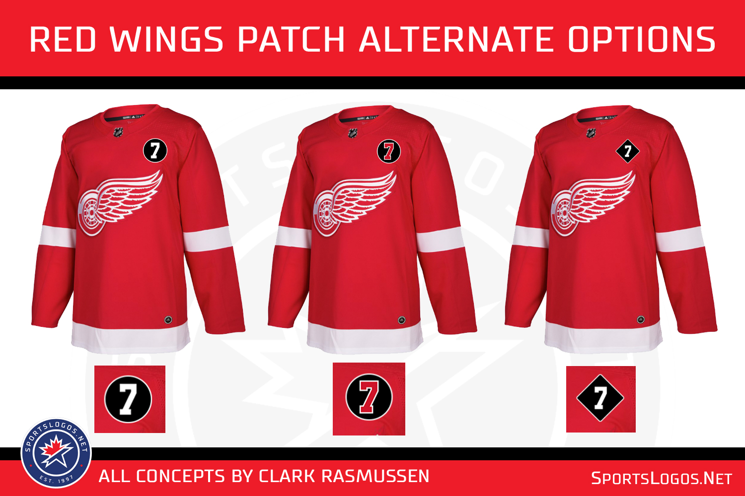 Logopinion: Detroit Red Wings Memorial Patches – SportsLogos.Net News