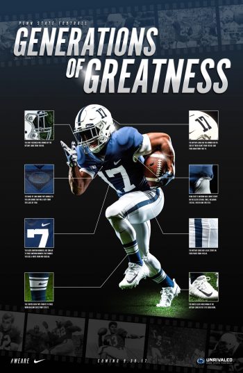 Penn State’s “Generations of Greatness” Throwback Uniform to Return ...