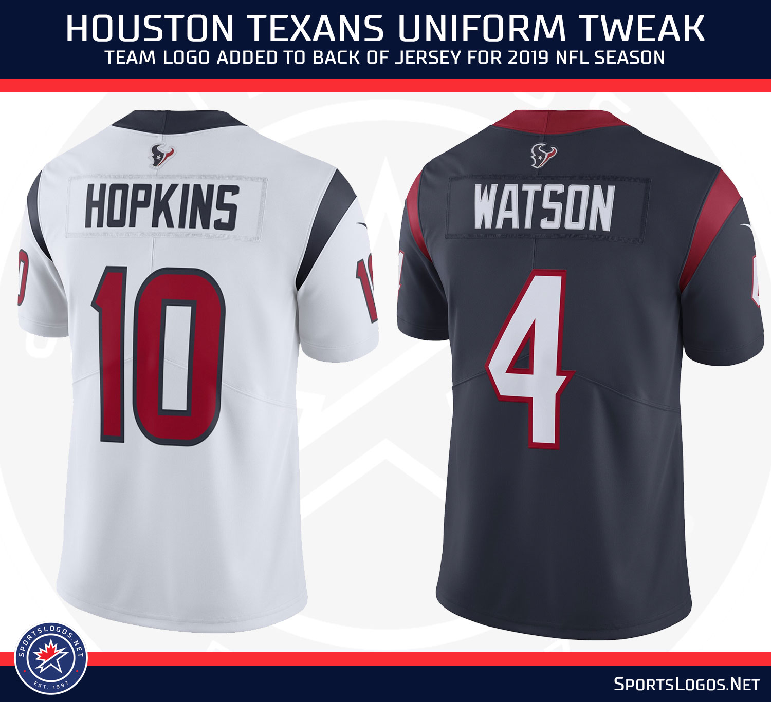 Texans Tweak Their Tops – SportsLogos.Net News