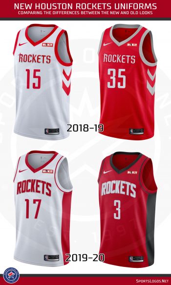 Houston Rockets Unveil New Uniforms, Bring Back Classic Look for 2020 ...