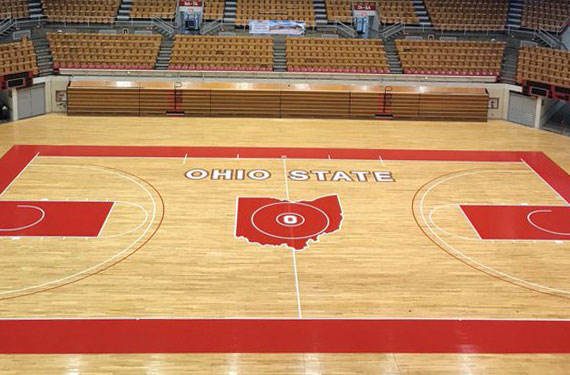 Ohio State Repaints Court At St. John Arena To Original Design ...