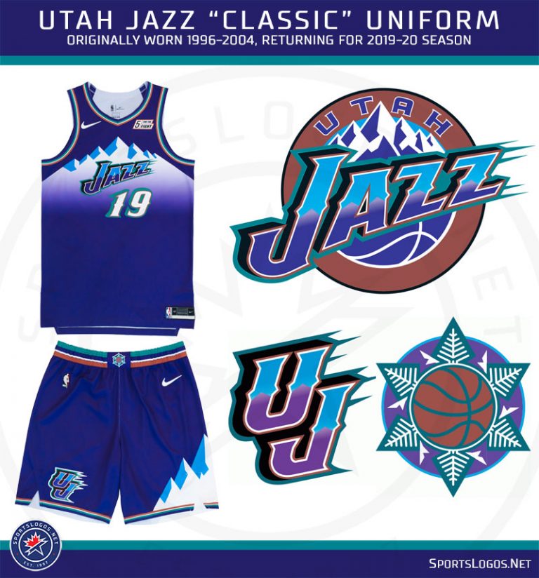 Utah Jazz Throw Back to 90s With Classic Uniforms and Court ...