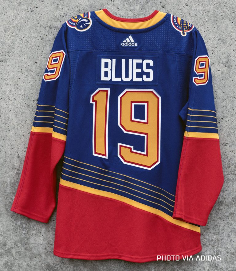Some detailed shots of the new Blues throwback uniform: