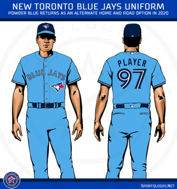 Blue Jays Unveil New Powder Blue Uniform, Tweak Logos for 2020 ...