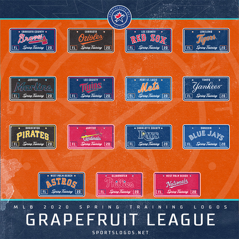 Spring Training 2020: A Look at MLB Spring, Cactus & Grapefruit Logos ...