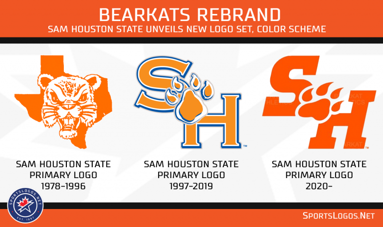Sam Houston State Bearkats Unveil New Logos, Updated Color Scheme ...