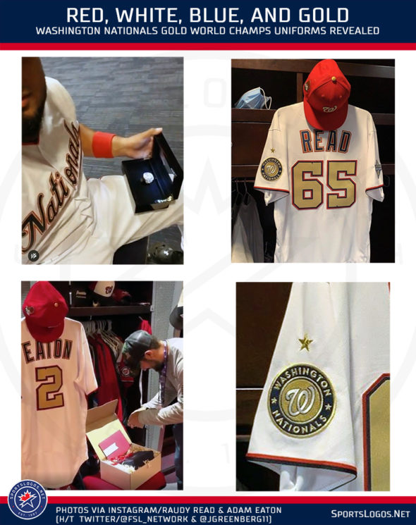 Washington Nationals Reveal Gold-Trimmed Championship Uniform ...