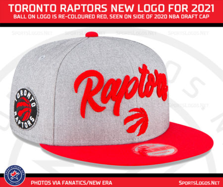 Toronto Raptors New Logo for 2021 Spotted on NBA Draft Cap ...
