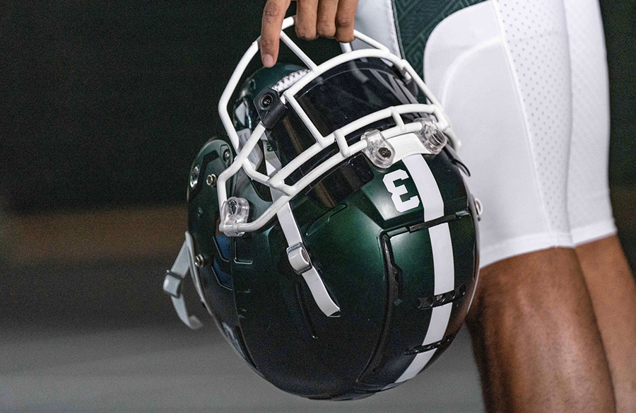 Michigan State Spartans To Wear Block “S” Helmet In Honor Of George ...