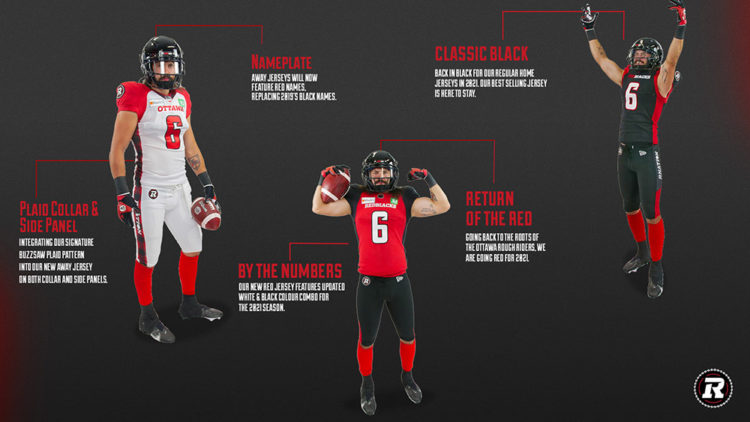 Ottawa RedBlacks Unveil New Road, Alternate Uniforms – SportsLogos.Net News