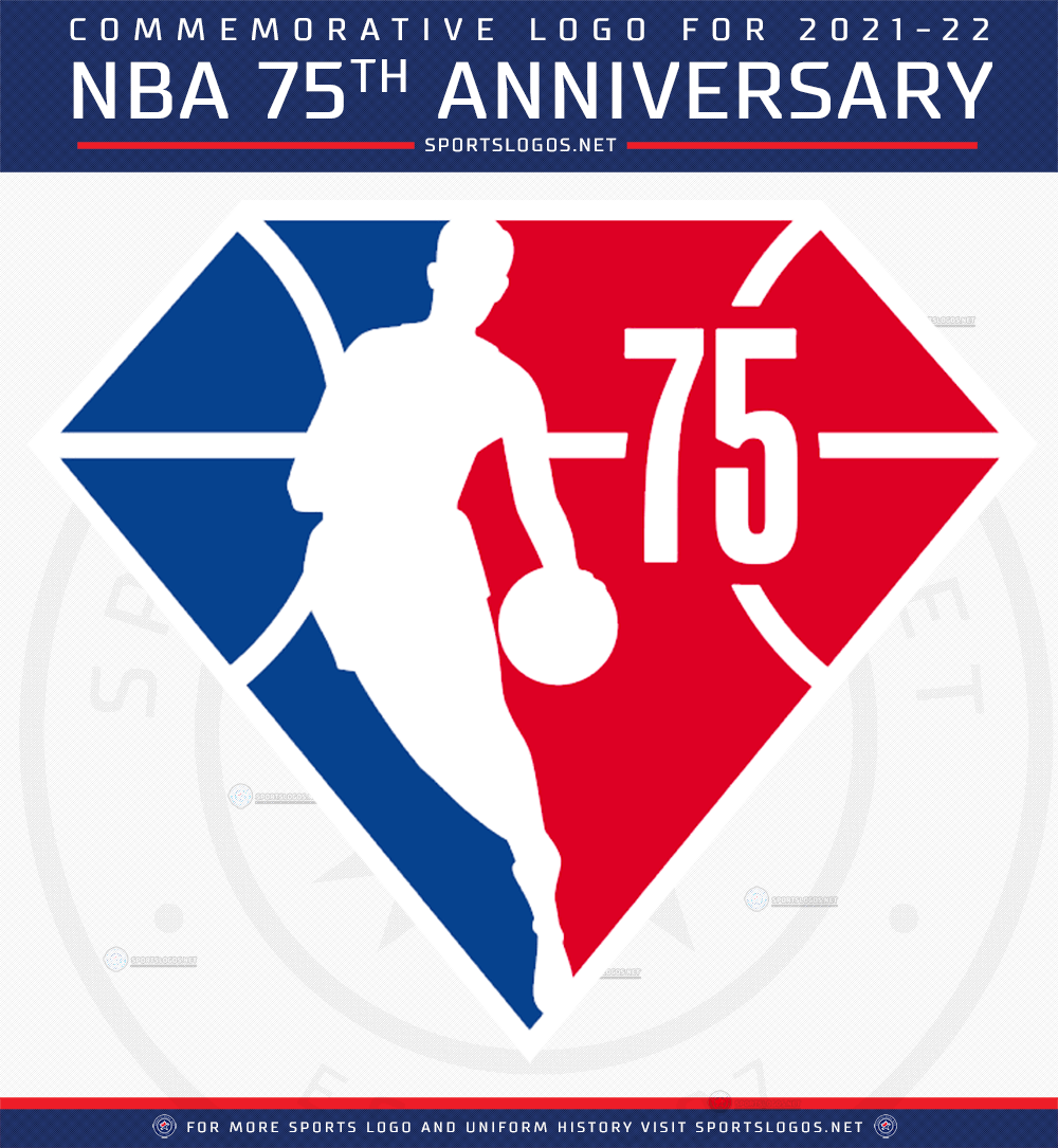 NBA Releases 75th Anniversary Logo for 2021-22 Season – SportsLogos.Net ...