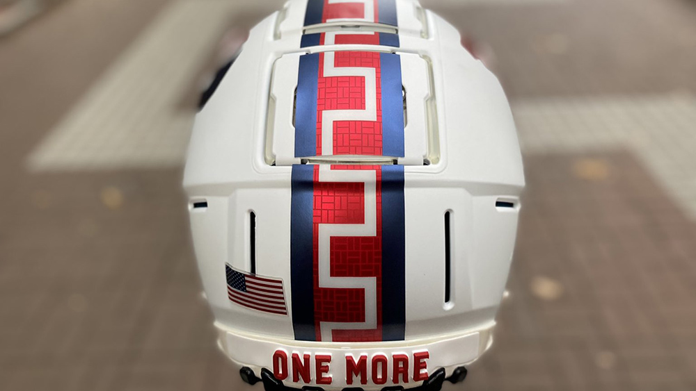 Penn Quakers Wear New White Helmet Design With Locust Walk Stripe ...
