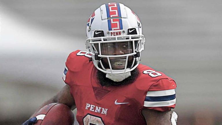 Penn Quakers Wear New White Helmet Design With Locust Walk Stripe ...