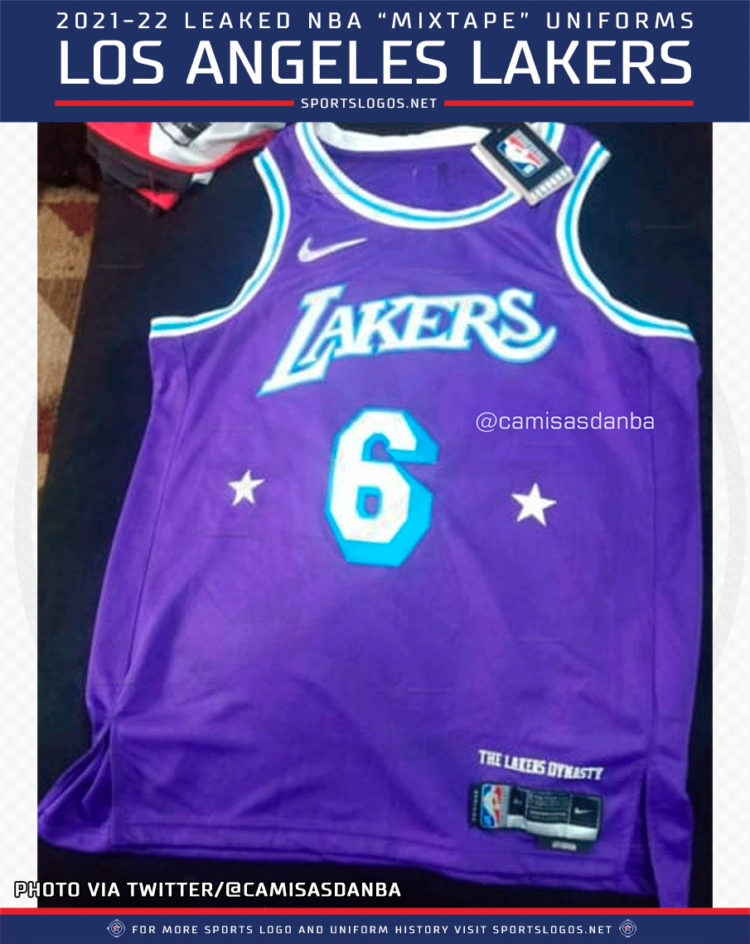 Lakers, Sixers Among 5 NBA “Mixtape” Jersey Leaks for 2021-22 ...