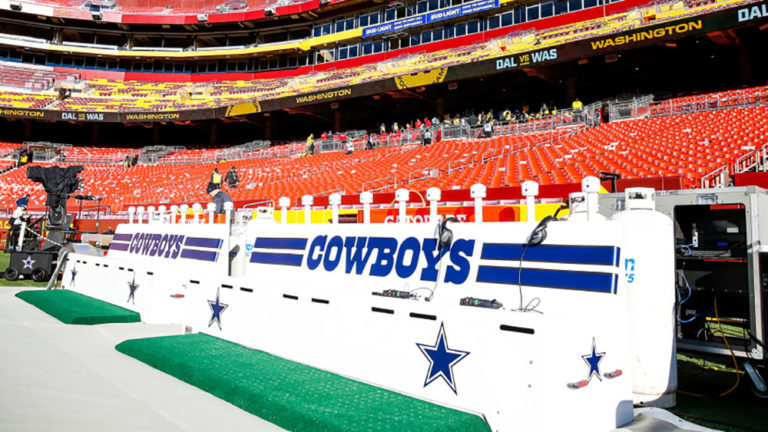 Dallas Cowboys Bring Their Own Benches To Washington’s FedEx Field ...