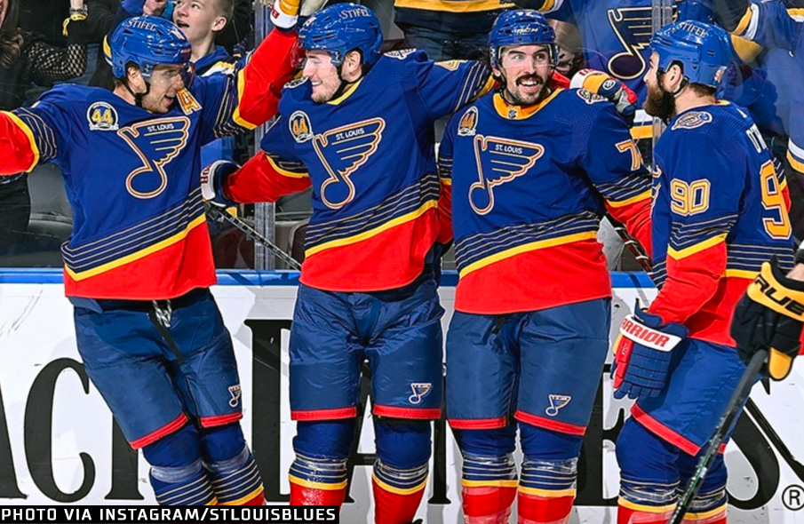 Blues Honour Pronger With Retro 90s Threads – SportsLogos.Net News