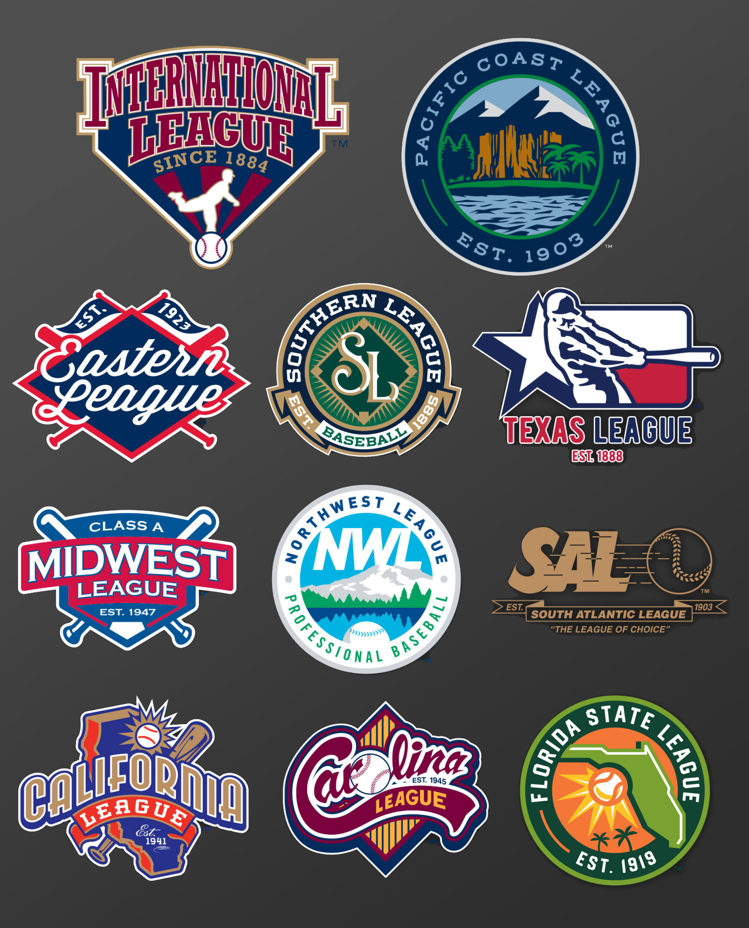 MiLB restores league names, introduces new Pacific Coast League logo ...