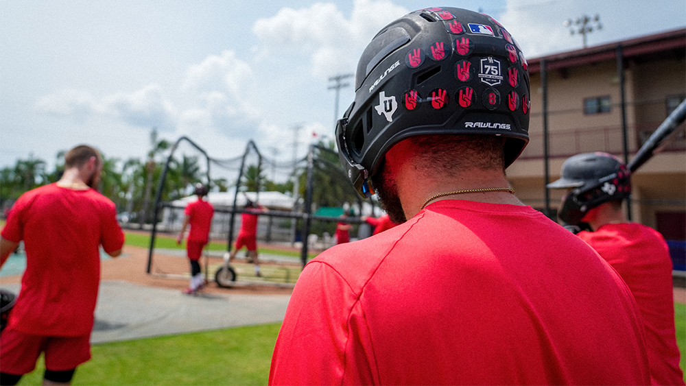 Houston Cougars Wearing Uvalde Helmet Decal During AAC Baseball ...