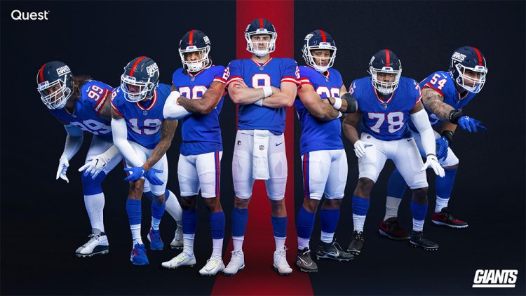 New York Giants Bring Back Classic Blue Helmets, Uniforms for Two in ...