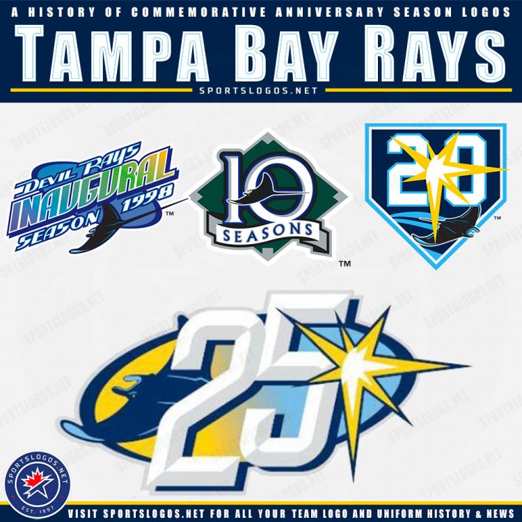 Tampa Bay Rays to Celebrate 25 Years in 2023 with Commemorative Logo ...