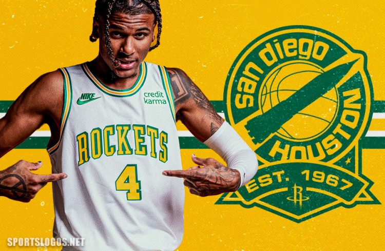 Houston Rockets Go Green with San Diego Throwback Uniforms in 2022-23 – SportsLogos.Net News