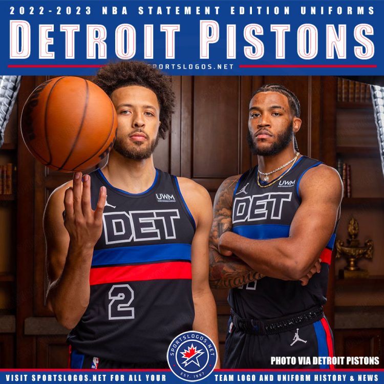 Detroit Pistons Unveil New “DET” Statement Edition Uniform for 2023 – SportsLogos.Net News
