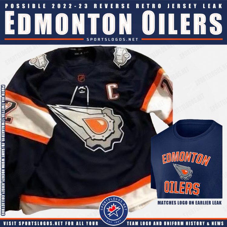 Edmonton Oilers New Reverse Retro Jersey Possibly Revealed in Leaked ...