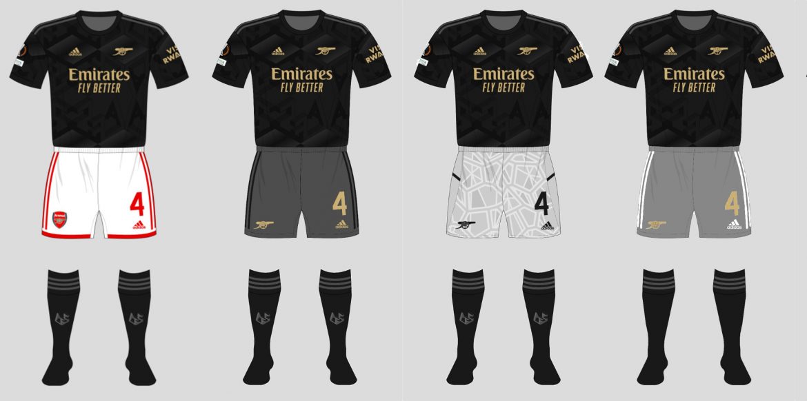 Arsenal Wear Mix-and-Match Kits in Europa League Clash Against PSV ...