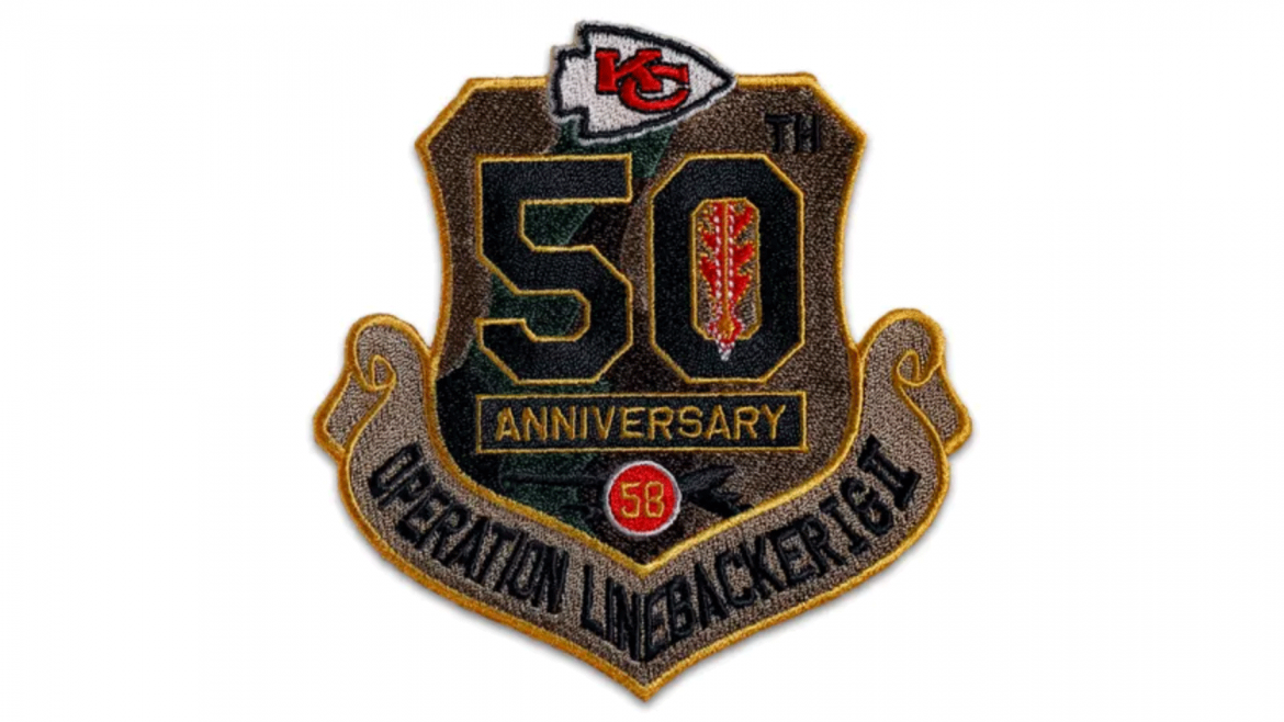 Chiefs Commemorate 50th Anniversary Of Operation Linebacker With Patch ...