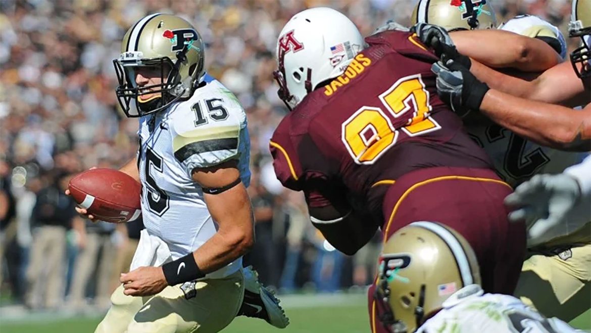Purdue Boilermakers Promote Drew Brees-Era Throwback Uniforms To Full ...