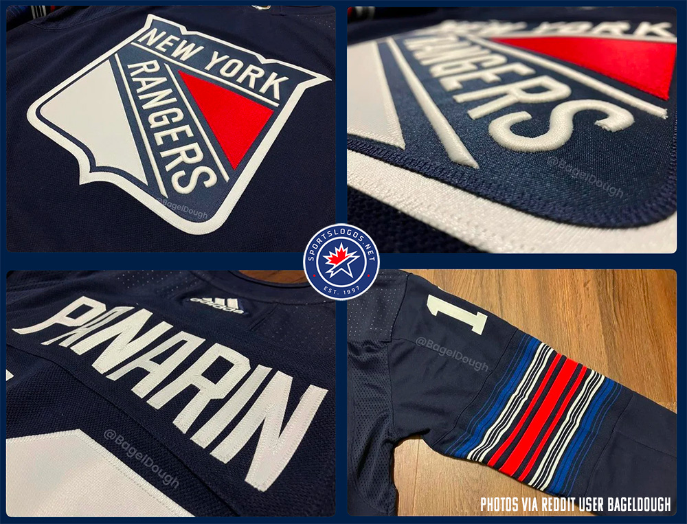 The Rangers wore their shield logo on their jerseys from 1976 to 1978