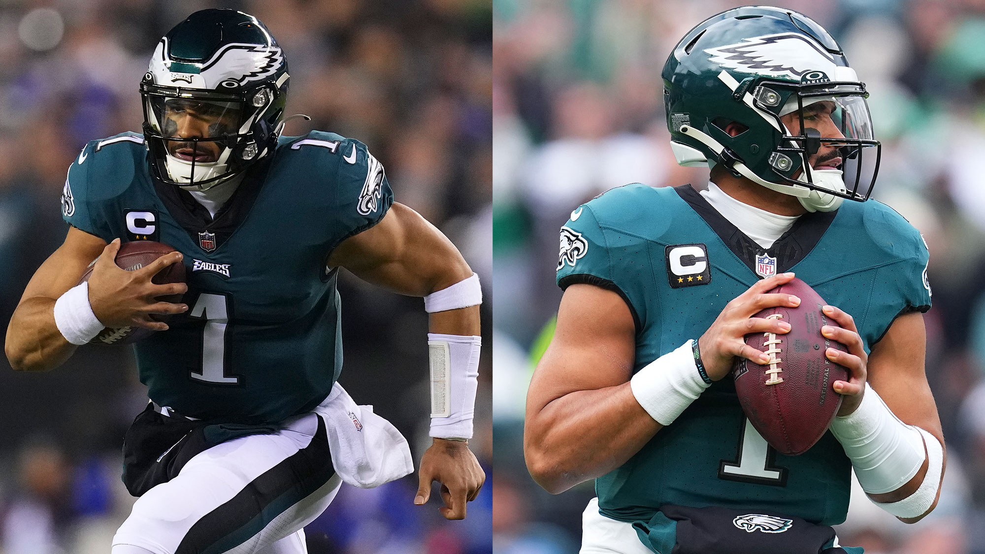 Photos courtesy of @NFLonFOX, @NFLonCBS on X/Twitter.