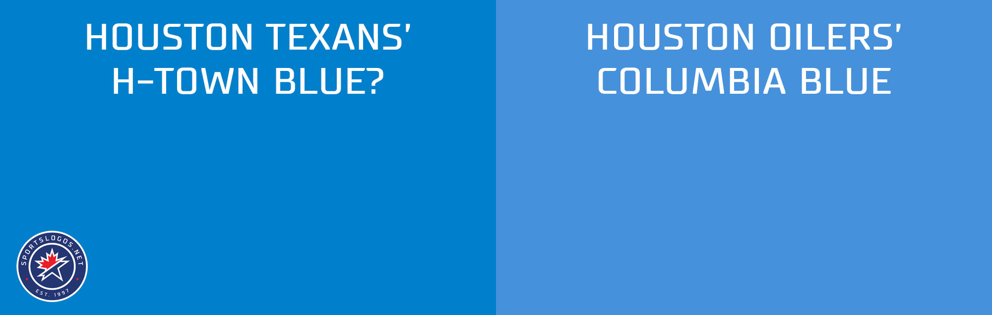 Below is a look at the difference between the possible H-Town Blue and ...