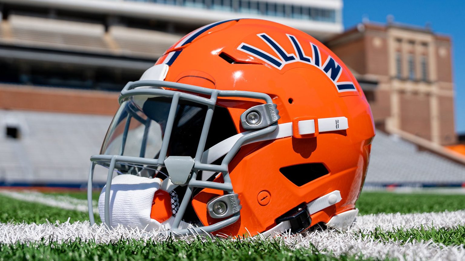 The arched “Illini” helmet, meanwhile, was worn from 1971-87, and actually featured different ...