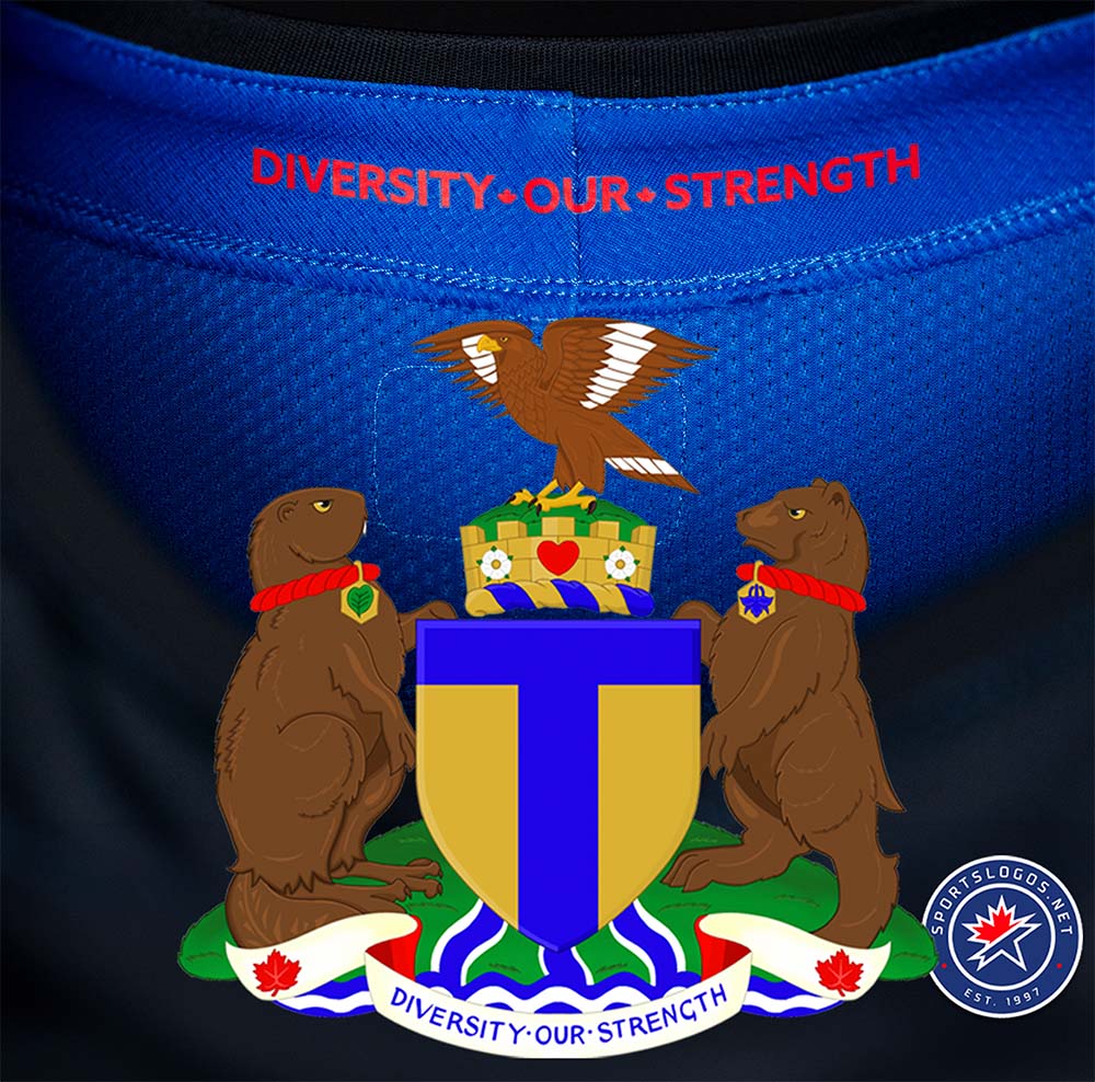 Inside the back collar is “DIVERSITY OUR STRENGTH” from Toronto’s Coat ...