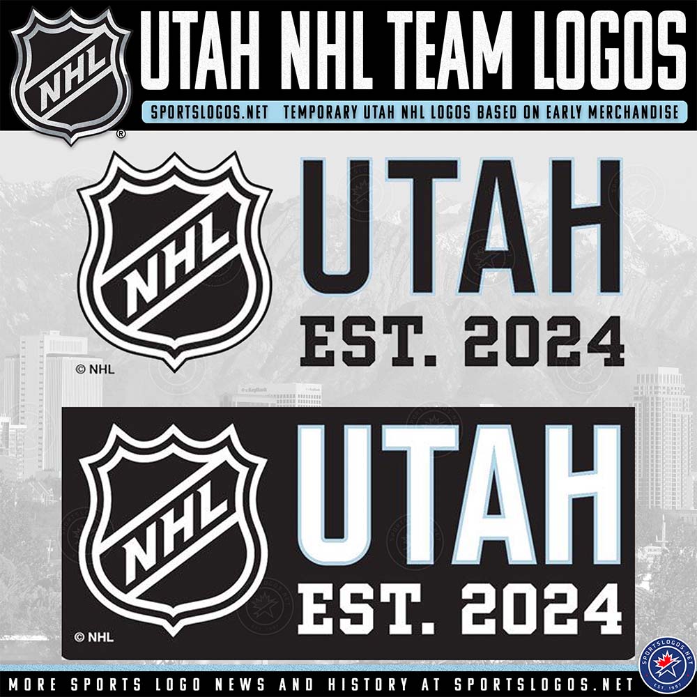 The two logos being used for Utah’s NHL team at the moment as spotted on merchandise getting set ...